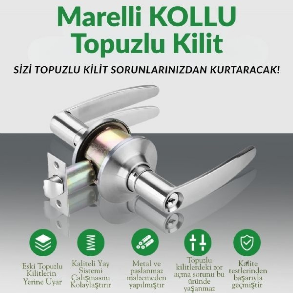 Marelli SİYAH KOLLU TİP saten topuzlu amerikan tipi, otel tipi kilit WC tipi - Topuzlu Kilitler ...